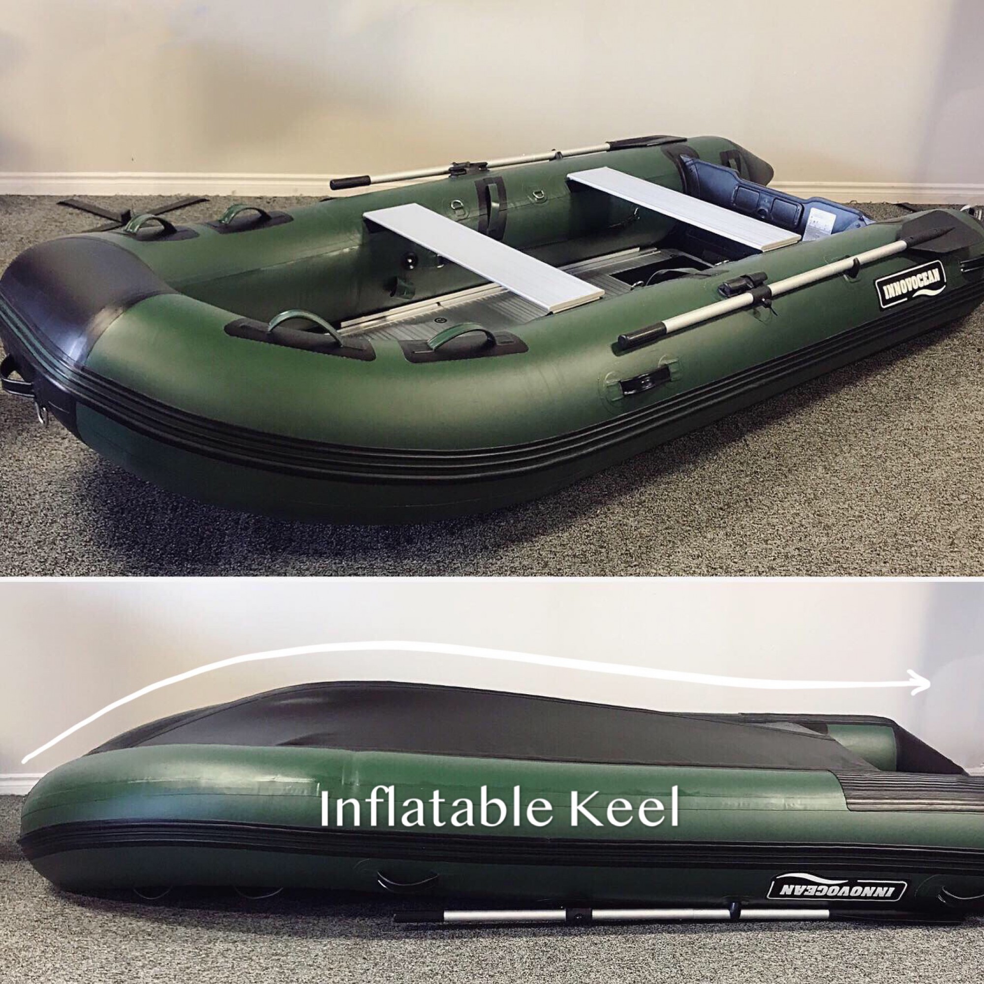 12 feet Inflatable Fishing and Hunting Boat | Innovocean ...